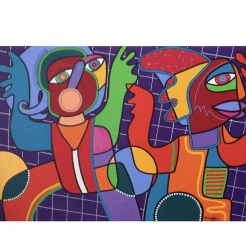 GOAL, painting - Marianne Y. Naerebout